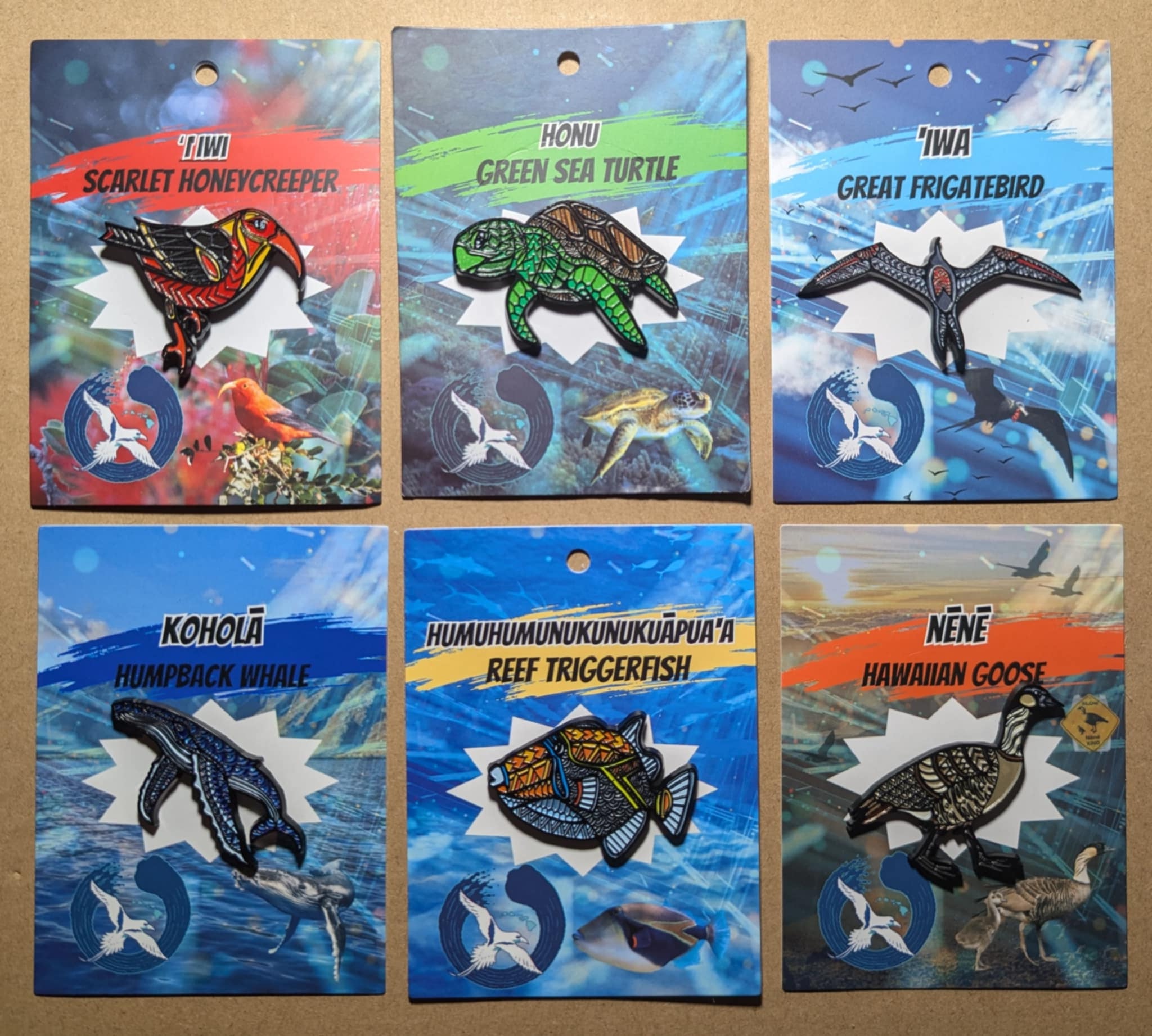 Hawaiian Wildlife Enamel Pins | Wearable Art Supporting Conservation ...