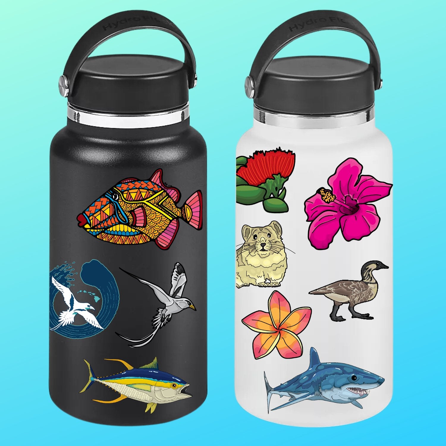 Hawaiian Wildlife Stickers & Tattoos | Designs Supporting Conservation ...