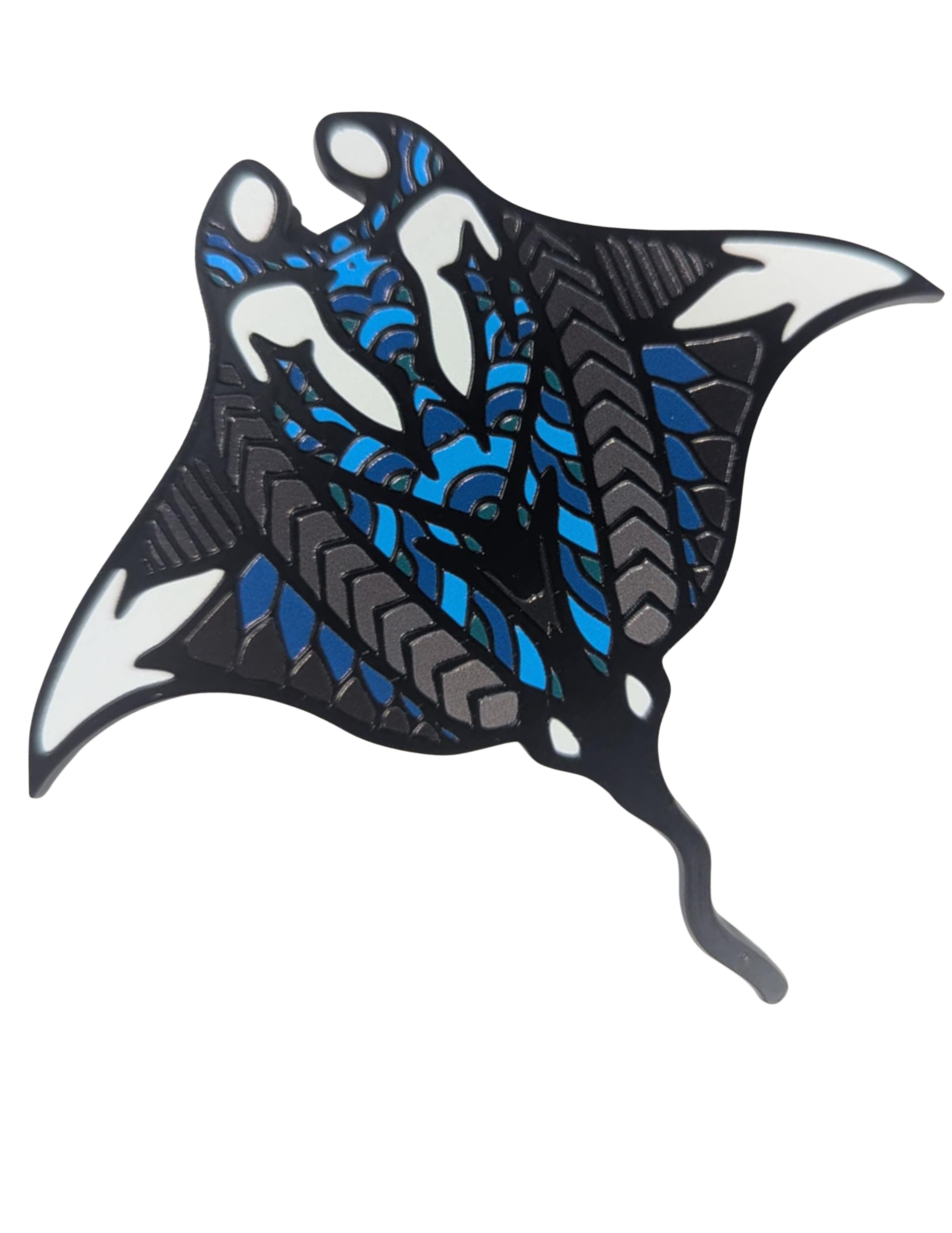Magnet Manta Ray Tribal - Eco-Friendly Hawaiian Art – Advance Wildlife ...